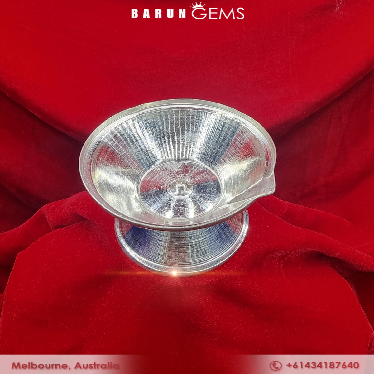 Stand Large Silver Diyo – Barun Gems