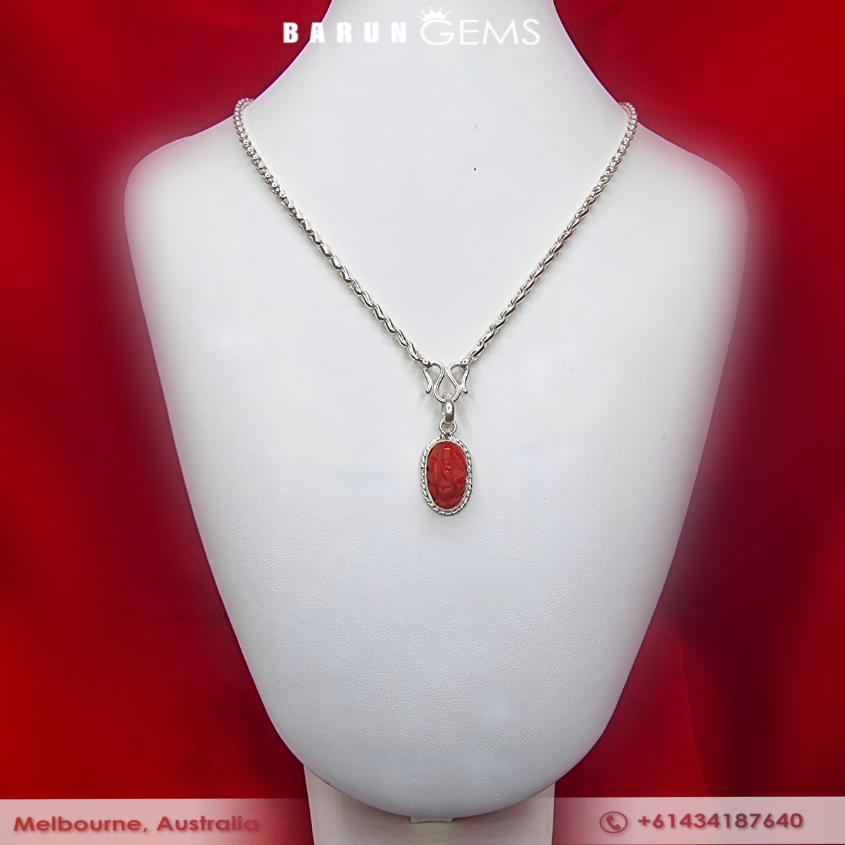 Ganesh Muga Necklace – Barun Gems